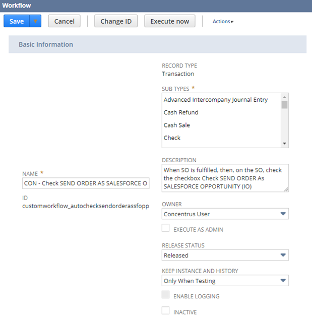 Workflow – Autocheck Checkbox Based on Transaction Status