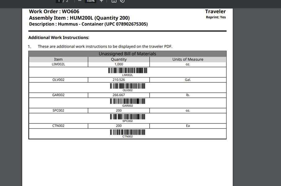 SuiteApp Overview: Work Instructions and Traveler