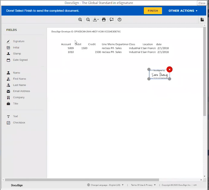 DocuSign for NetSuite
