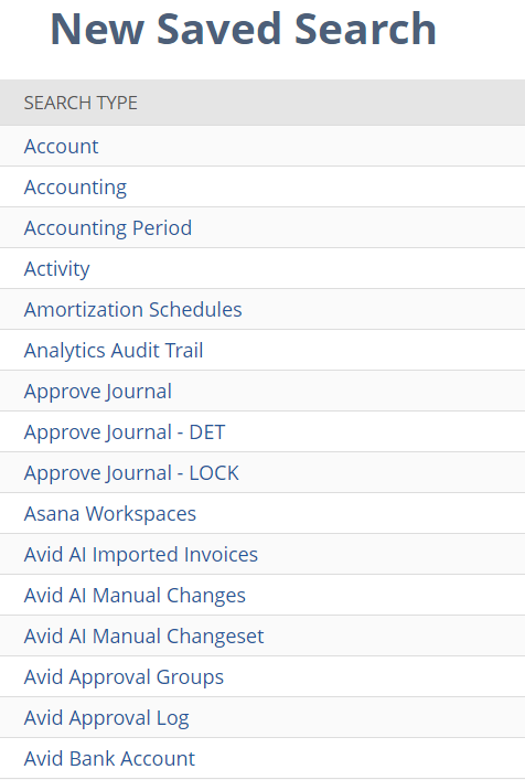 How to Create a Saved Search