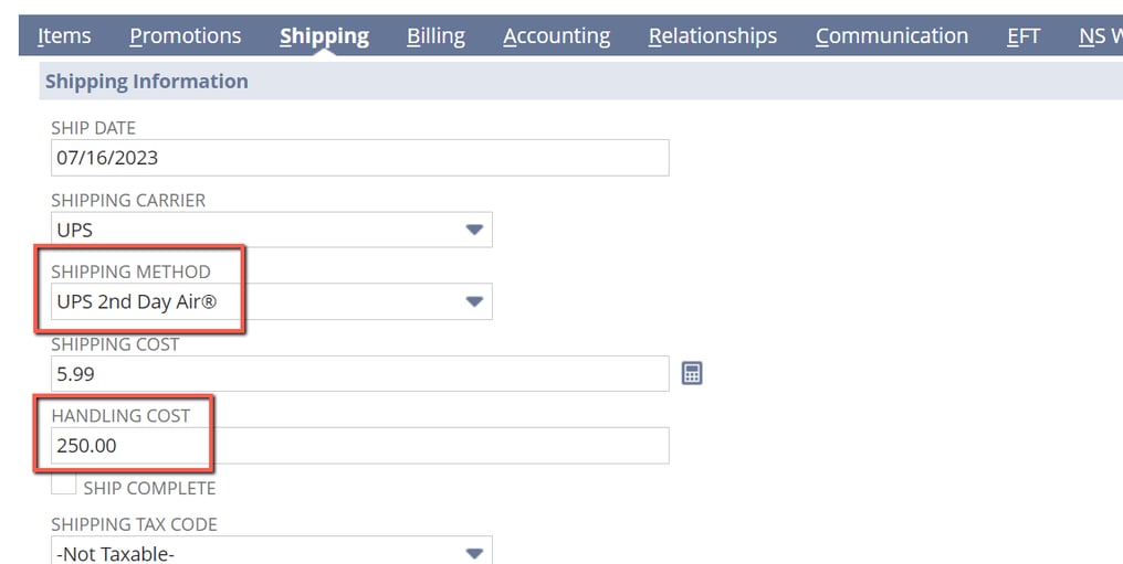 Managing Handling Fees for Oversized Items