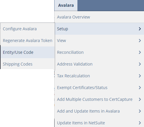 Entity/Use Code in Customer Record & Transactions in Netsuite