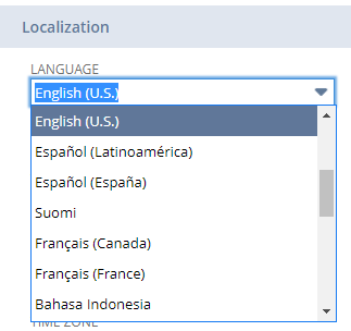 Multiple Languages in Netsuite