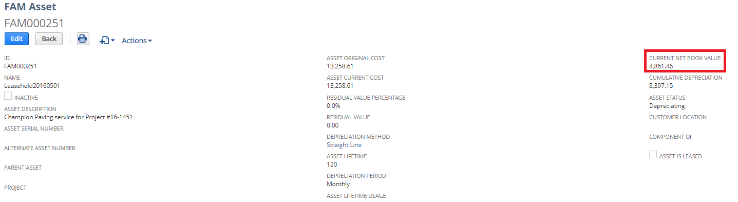 Fixed Asset Management: Troubleshooting Net Book Value