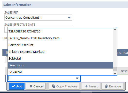 NetSuite Drop Down Vs List